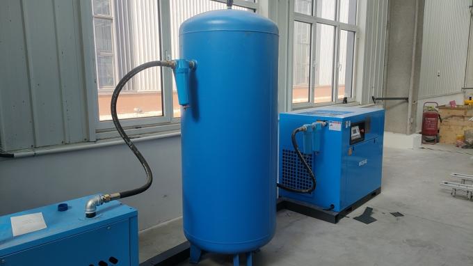 PLC Industrial Screw Compressor With Air Dryer Direct Belt Drive System
